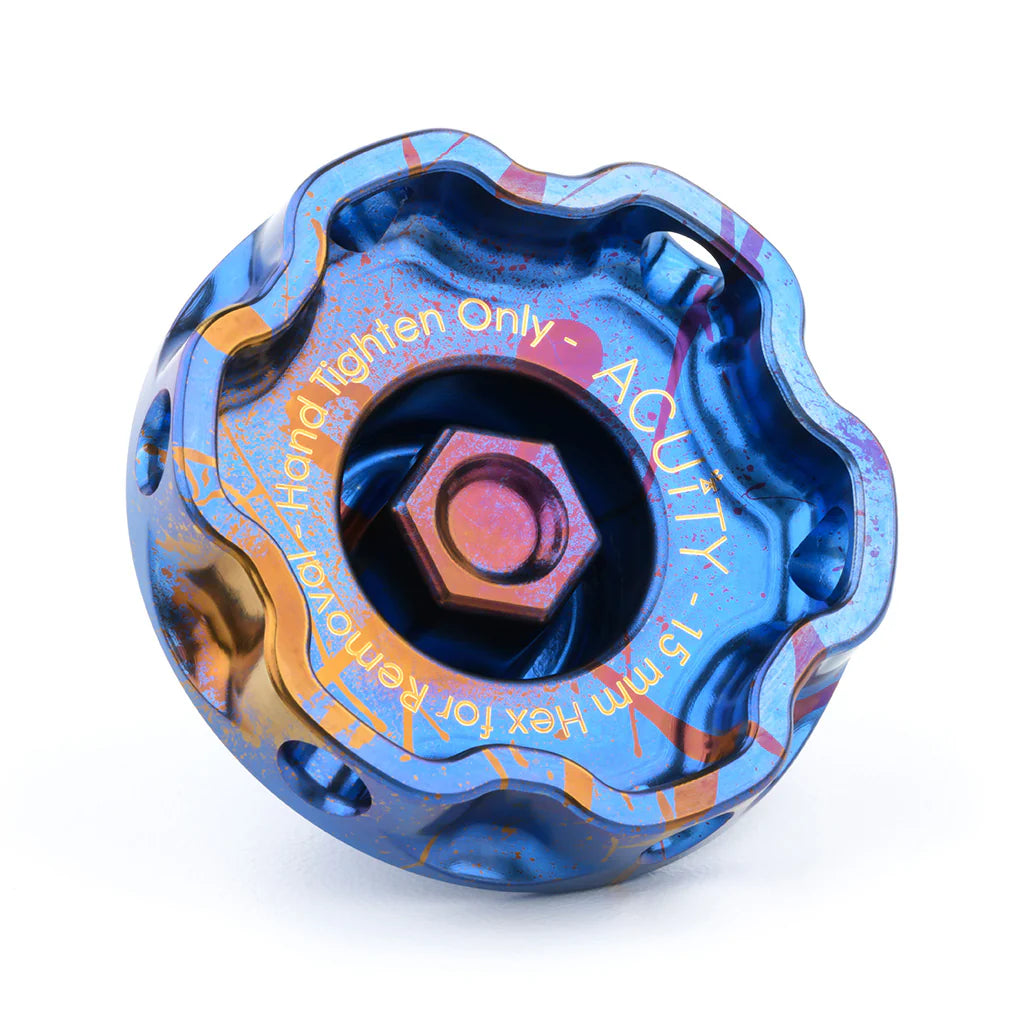 Acuity - Podium-Ti Oil Cap in Splatter Titanium Finish for Hondas/Acur ...