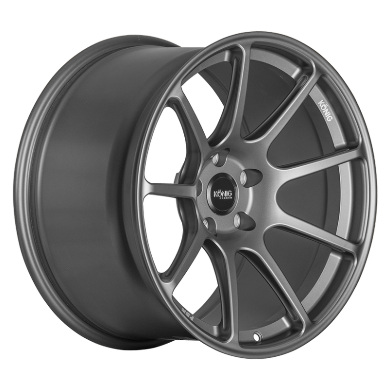 Konig Forged F5R 18x10 5x120 ET40 Ash Silver Wheel (Knurled Bead) – Tri ...