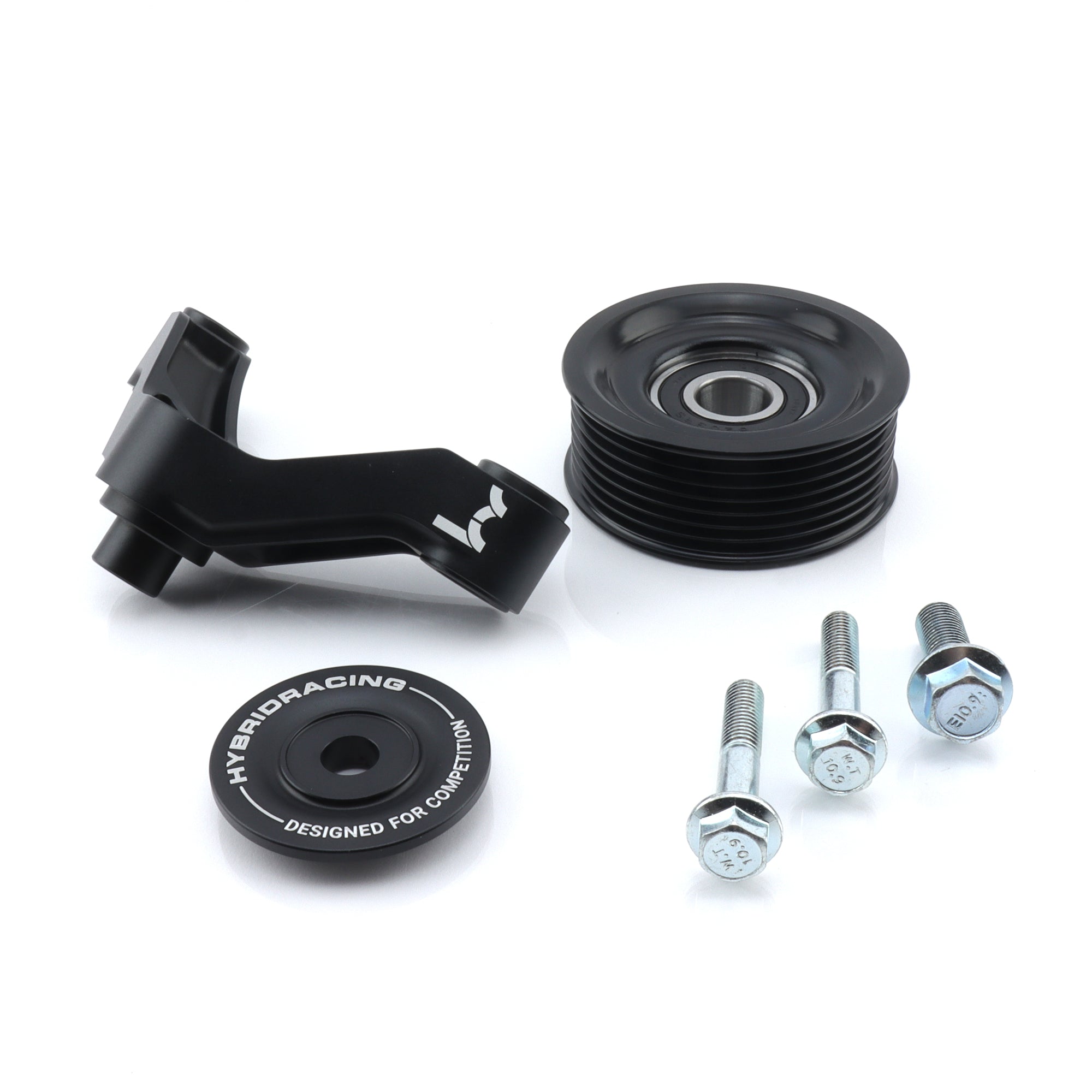 Hybrid Racing - K-Series Idler Bracket & Pulley Kit for K20A2/A3/Z1/Z3 ...