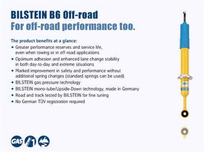 Bilstein 4600 Series 13-14 Dodge Ram 3500 Front 46mm Monotube Shock Ab ...